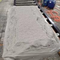 China PU Faux Stone Wall Panel 1200x600mm Mushroom Stone Polyurethane Lightweight Quick Installation for sale