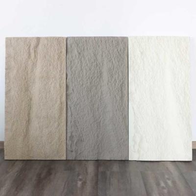 China Luxury PU Faux Stone Wall Panel 1200×600mm 100mm Thickness - Fireproof Waterproof Decorative Interior Wall Covering for sale
