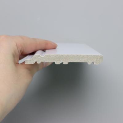 China White Primed PS Skirting Board Moulding 2.9m Length Polystyrene Decorative Trim for Modern Interiors for sale