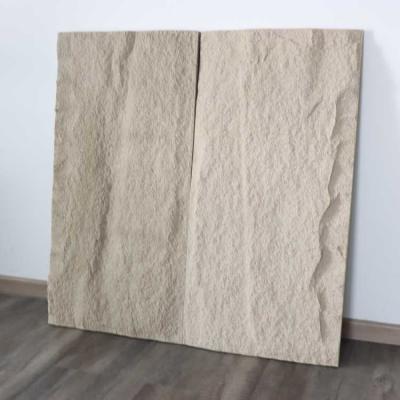 China Dark Grey PU Mushroom Stone Wall Panel 120×60cm - Waterproof Fireproof Decorative Panels for Interior & Exterior for sale