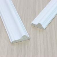 China PS Polystyrene Decorative Skirting Board 2.8m Length with Wood Grain Design for Interior Wall Baseboard Installation for sale