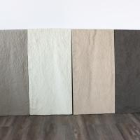 China Dark Grey PU Polyurethane Faux Mushroom Stone Wall Panel 1200x600mm Lightweight Waterproof for sale