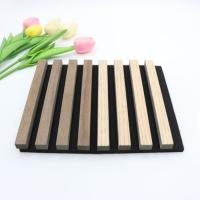 China PET WPC Acoustic Wall Panels with Flame Retardant Insulation - 2-Year Warranty Modern Office Sound Absorption for sale
