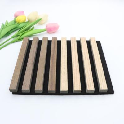 China PET WPC Acoustic Wall Panels with Flame Retardant Insulation - 2-Year Warranty Modern Office Sound Absorption for sale