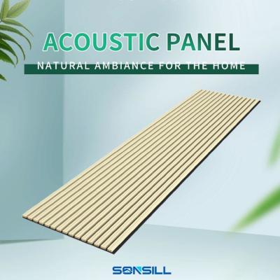 China 100% Polyester MDF Veneer Acoustic Board - Square Fireproof Soundproof Panels for Walls and Ceilings for sale