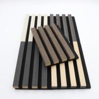China Custom Acoustic Wall Panel 100% Polyester MDF Veneer Soundproofing Square Shape Fireproof for sale