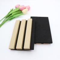 China Slat Wooden Fiber Acoustic Wall Panels 3mm Thick Sound Proofing with Fluted Design for sale