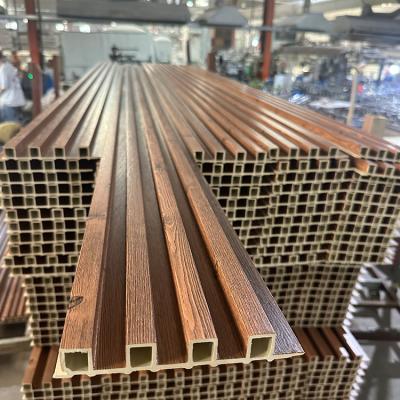 China Eco Friendly WPC Indoor Wall Cladding Fluted Wall Panel Interior Decoration for sale