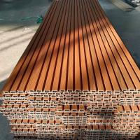 China WPC Fluted Wall Panels 219x26mm Exterior Co-extrusion Wood Plastic Composite Cladding - Waterproof & Fire Retardant for sale