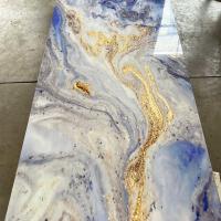 China 1220x2800mm Interior Decorative PVC Marble Sheet for sale