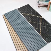 China Waterproof PVC Fluted Wall Panel 5.95m Length in 7mm, 8mm, 9mm Thickness for Living Room & Commercial Use for sale