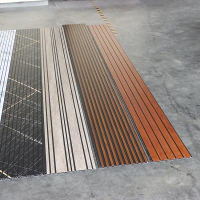 China Sonsill 3D Texture PVC Ceiling & Wall Panel 5.95m Length 7-9mm Thickness for Living Room & Bedroom for sale