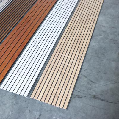 China Moisture-resistant Easy-to-install PVC Fluted Ceiling Wall Panel For Modern Interiors Ceiling Wall Decoration for sale