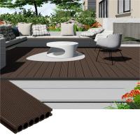 China Custom Texture Outdoor WPC Decking | Waterproof Solid Composite Wood Plastic Flooring for Modern Spaces for sale