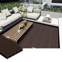 China Custom Texture Outdoor WPC Decking | Waterproof Solid Composite Wood Plastic Flooring for Modern Spaces for sale