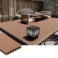 China Custom Texture Outdoor WPC Decking | Waterproof Solid Composite Wood Plastic Flooring for Modern Spaces for sale