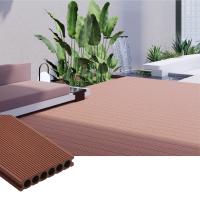China Custom Texture Outdoor WPC Decking | Waterproof Solid Composite Wood Plastic Flooring for Modern Spaces for sale
