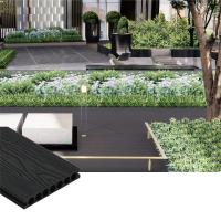 China Modern Waterproof Outdoor WPC Flooring | Solid Wood Plastic Composite Decking with Customizable Texture for sale