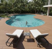 China 3D Wood Texture Composite Decking Planks Outdoor Waterproof Floor with Anti-Slip Feature for sale