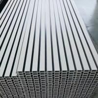 China 3d Hollow Grooved Pvc Fluted Wpc Acoustic Wall Panels Cladding Outdoor Decoration for sale