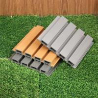 China 3d Hollow Grooved Pvc Fluted Wpc Acoustic Wall Panels Cladding Outdoor Decoration for sale