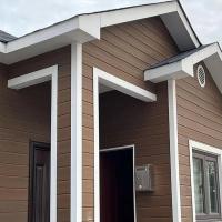 China Easy Install No Painting  Required Wood Grain Outdoor Wpc Fluted Wall Panel Wpc Cladding for sale
