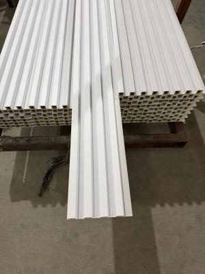 China Customized Eco Friendly Indoor Irregular Grille Wpc Wall Panel 160x24 Cladding for sale
