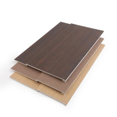 China Waterproof WPC Wall Panel with Wood Grain for Quick Installation in Home and Office for sale