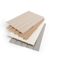 China Waterproof Indoor WPC Wall Panel Easy Install Fluted Wall Cladding for Interior Decoration for sale