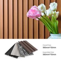 China Wholesale WPC Fluted Wall Panel Wood Plastic Composite Interior Decorative Wall Board for sale