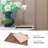 China Modern Wood Grain Fluted Design WPC Wall Panel Waterproof Indoor Wall Cladding for Living Room and Bedroom for sale