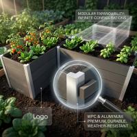 China Outdoor Raised Garden Bed Planter Box for Backyard Vegetable Flower Herb Garden Planting for sale