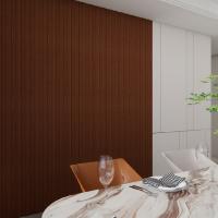 China New Style Durable Stone Grain WPC Solid Wall Panel Fireproof Indoor Wall Cladding for Bedroom for sale