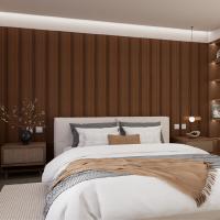China New Design 205*15mm WPC Wall Cladding Indoor Wall Panel For Home Decoration for sale