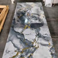 China Marble Digital Printing Wall Plastic Panel Uv Marble Alternative Sheet PVC Panels for Hotel for sale