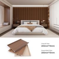 China Durable Interior WPC Wall Panel Waterproof Fire Resistant Decorative Wall Cladding for Commercial and Residential Spaces for sale