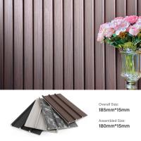 China Interior Wood Plastic Composite Panel New Models WPC Wall Panel Fire Retardant Waterproof Easy Installation Eco-Friendly for sale
