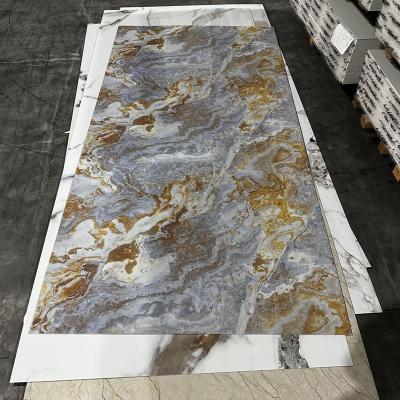 China Durable PVC Marble Sheet for Interior Wall Paneling Decorative Surface Applications and Easy Installation Solutions UV boards for sale