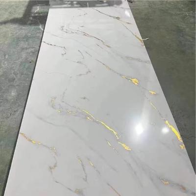 China Durable PVC Marble Sheet UV board for Interior Wall Cladding Decorative Panels and Surface Protection Applications for sale