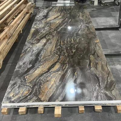 China Scratch Resistant UV Protected PVC Marble Sheet Designed for Commercial Residential Wall Cladding and Ceiling Panels for sale