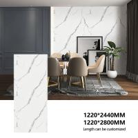 China 4x8 PVC Plastic UV Marble Sheet Marble Alternative Wall Panel for Indoor Decoration for sale