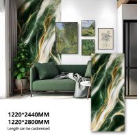 China Easy Installation Stone Pattern Pvc Uv Marble Flexible Sheet Plastic Wall Panel 1220x2440mm for sale