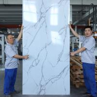 China Waterproof Interior Wall Decoration PVC UV Marble Plastic Sheet High Gloss 1220x2440x3mm for sale
