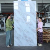 China High Glossy 2mm 3mm 4*8ft New Design Gold Line Color Waterproof Alternative Marble Pvc Panels Pvc Uv Marble Sheet for sale