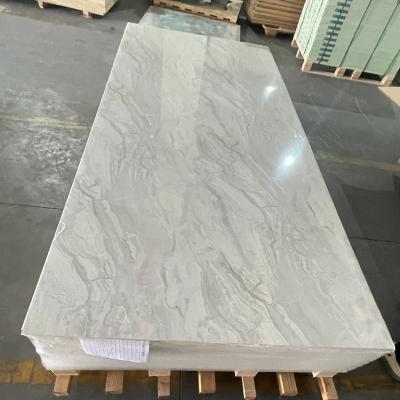 China High Glossy 2mm 3mm 4*8ft New Design Gold Line Color Waterproof Alternative Marble Pvc Panels Pvc Uv Marble Sheet for sale