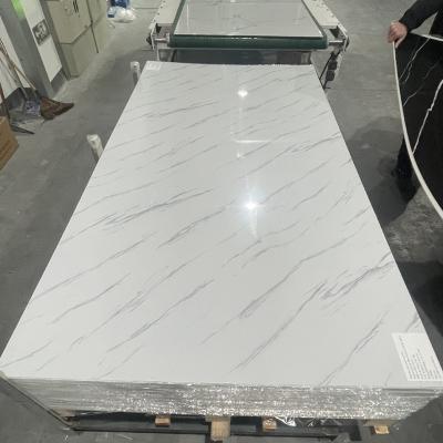 China Wholesale Price High Glossy 1220*2440mm*3mm PVC Marble Sheets for Wall Decoration for sale