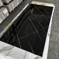 China High Gloss 2.8mm 3mm Pvc Decorative Marble Sheet Uv Coating Surface Board Indoor Room Wall Panel for sale