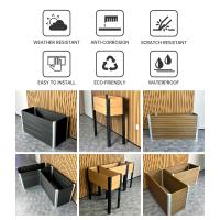 China UV Resistant Weatherproof WPC Planter Pot Raised Garden bed for Outdoor Gardens for sale