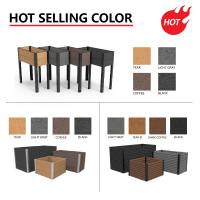 China UV Resistant Weatherproof WPC Planter Pot Raised Garden bed for Outdoor Gardens for sale