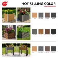China Moisture Resistant Interlocking WPC Raised Planter Box Garden bed for Vegetable and Flower Gardens for sale